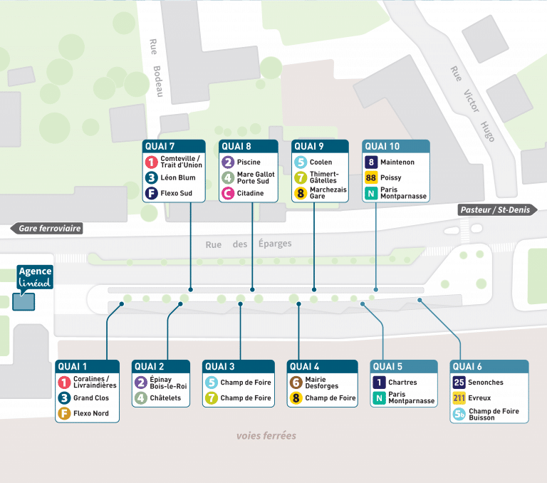 Plans des lignes urbaines et périurbaines - Linéad